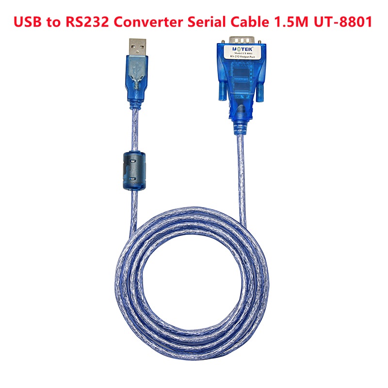 UTEK UT-8801 USB to RS232 USB to COM DB9 9Pin Converter with ESD ...