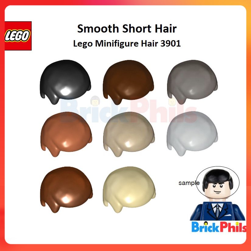 Lego Minifigure Hair 3901 Smooth Short Hair | Shopee Philippines