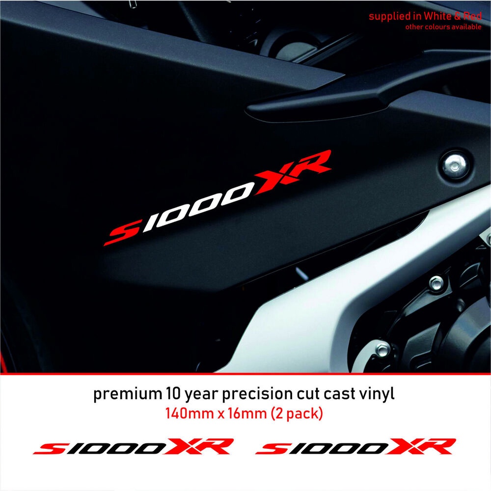x2 S1000XR Decals Stickers premium 10 year Vinyl (NON OEM) FITS BMW ...