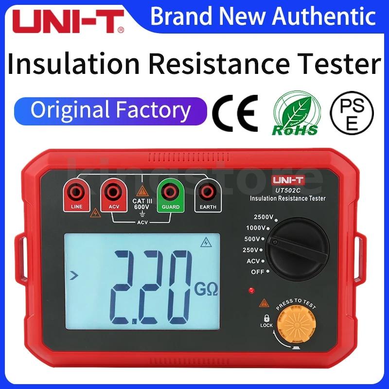 UNI-T Digital Megohmmeter UT502C 2500V Insulation Resistance Tester ...