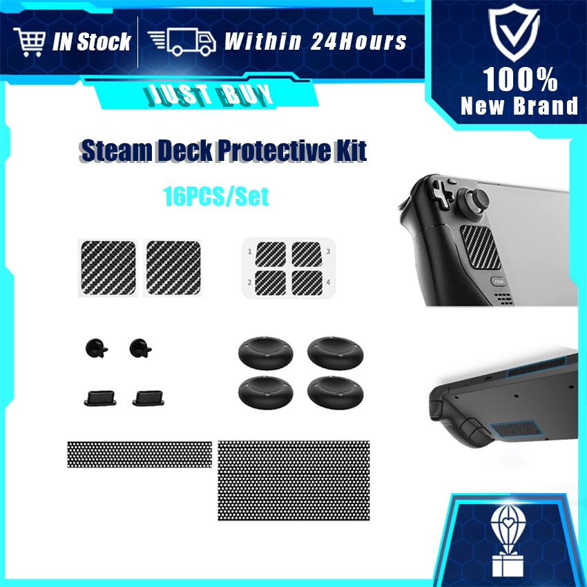 16 Pieces Protective Kit for Steam Deck Steam Deck Console Accessories ...