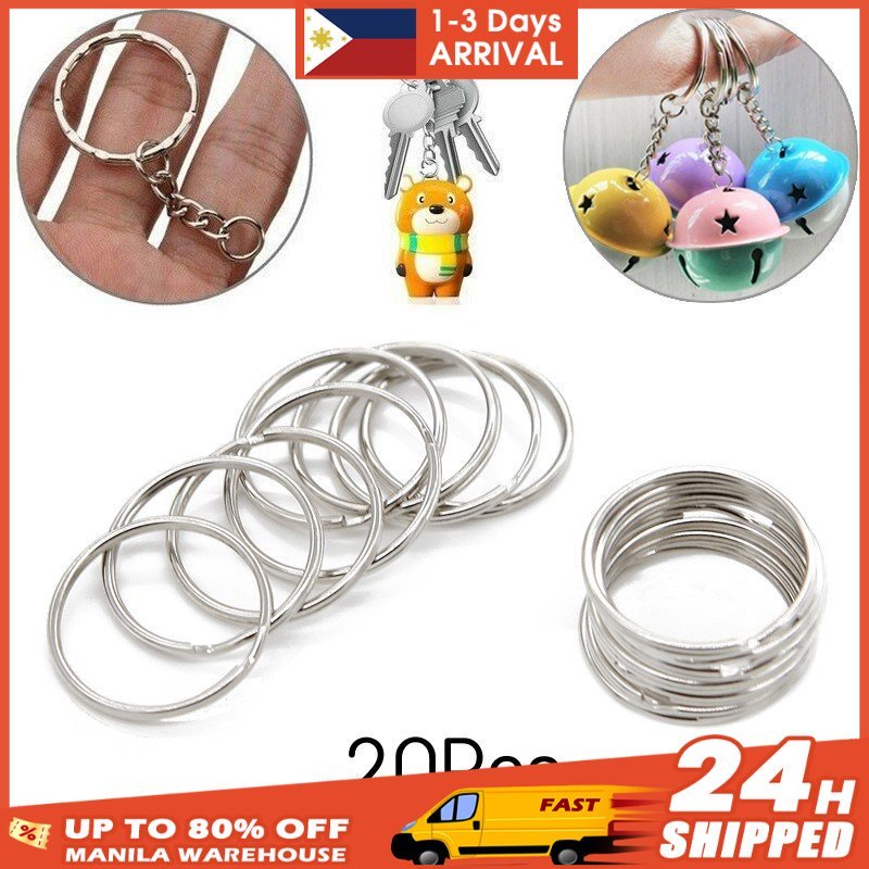 Metal Keyring Keychain Split Rings Keyfob Key Rings Key Pendant Chains ...