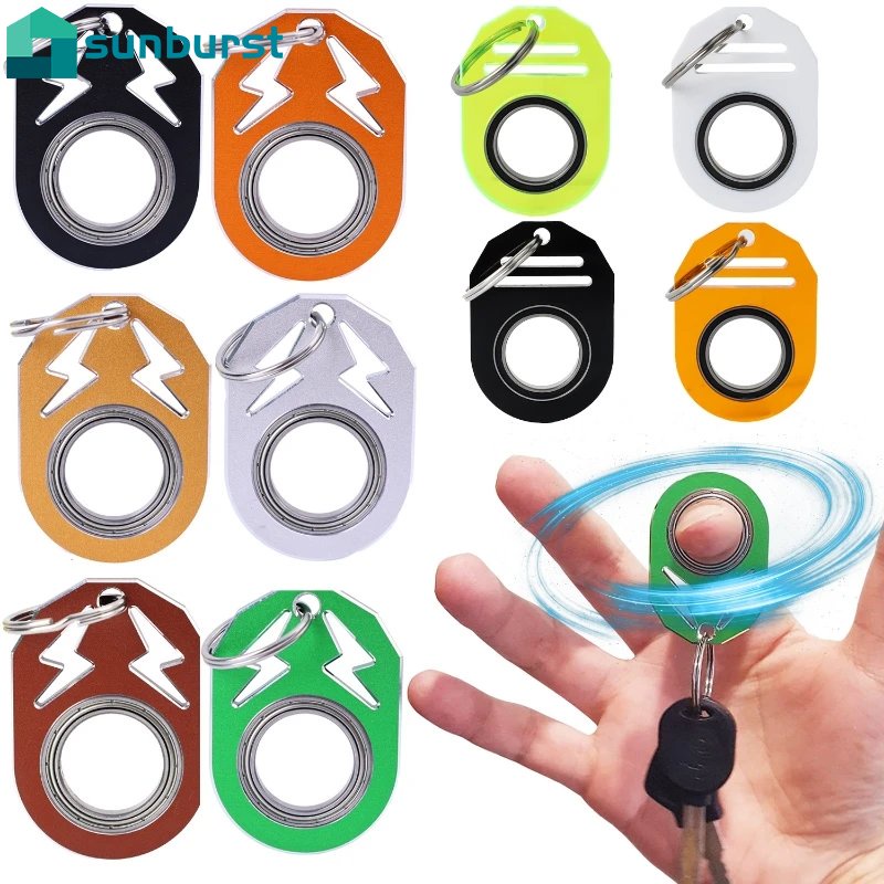 Boredom Rotator Spinner Fidget Toys Hand Toy Relieve Gift Metal Finger ...