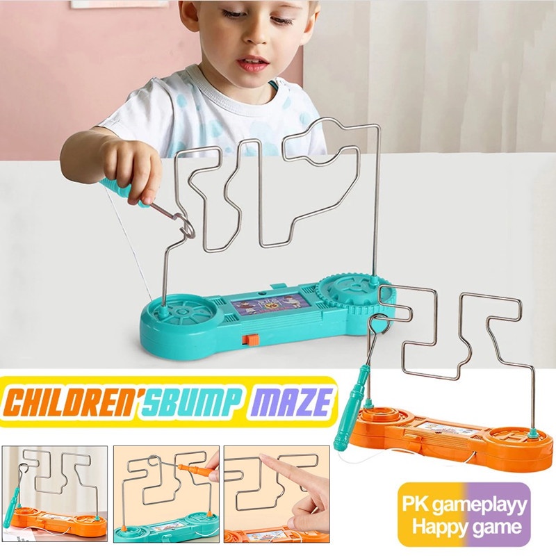 Kids Collision Electric Shock Toy Education Electric Touch Maze Party ...