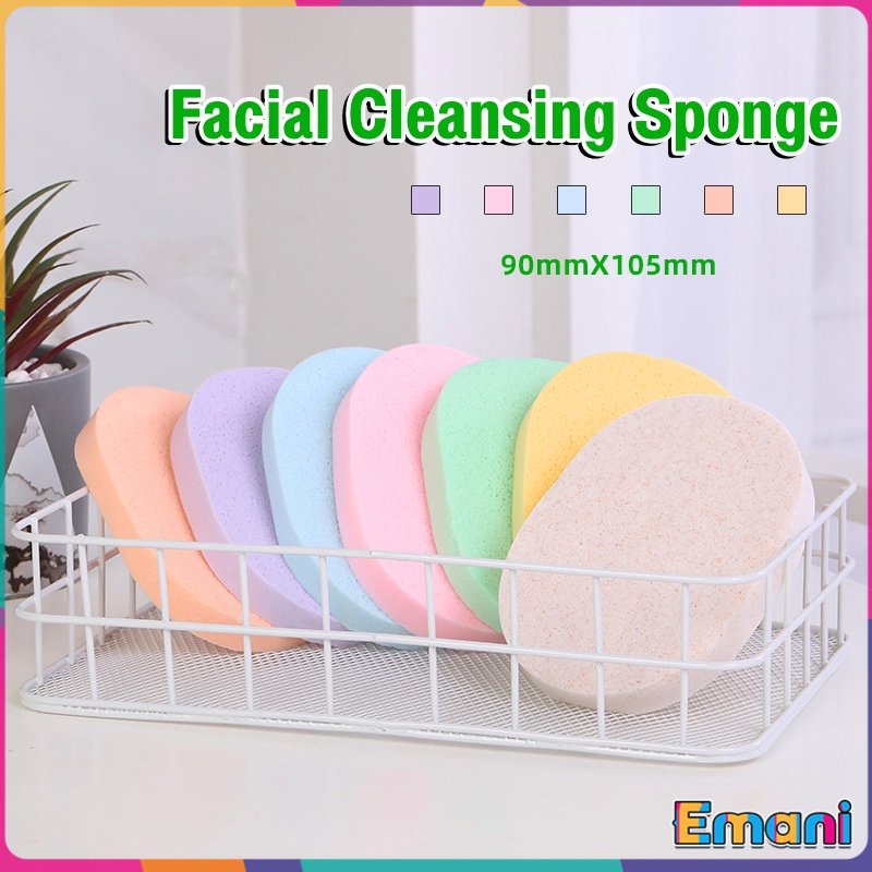 Emani Facial Cleansing Sponge Puff Face Cleaning Wash Pad Soft Makeup ...