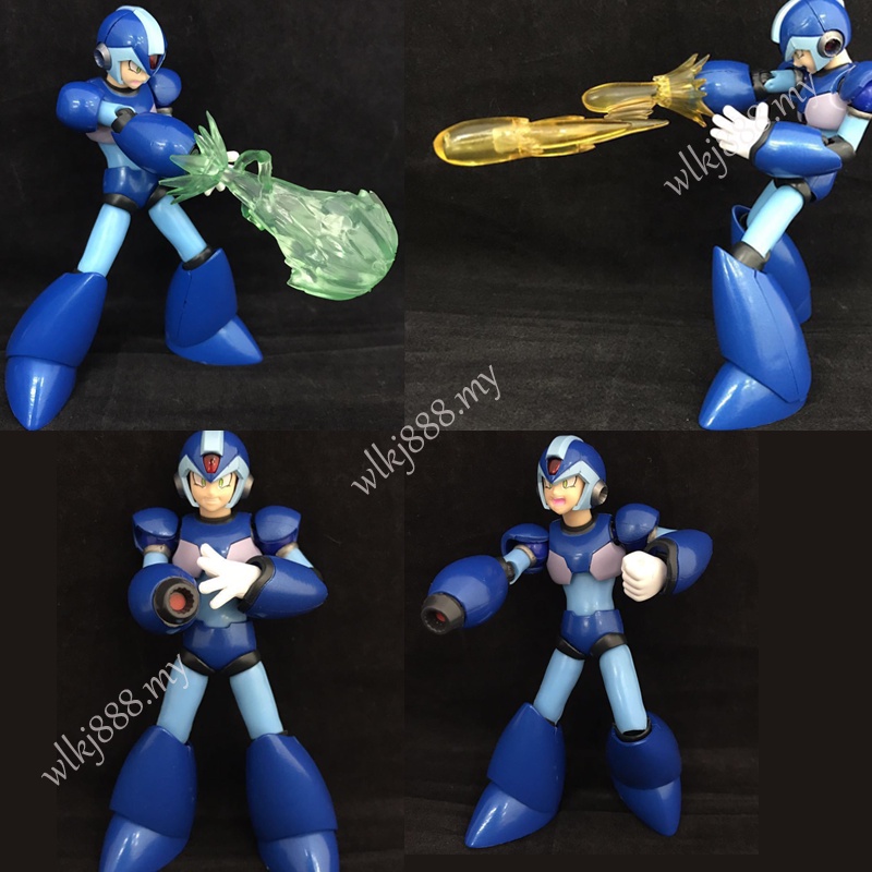 Rockman Double SHF Mega Buster Action Figure Changeable Face Model Doll ...