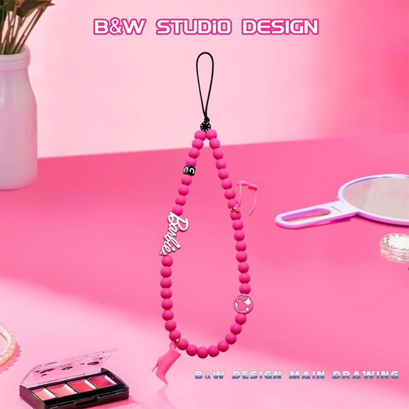 High quality Barbie Chain Phone Charm Universal Pink color cute chain ...