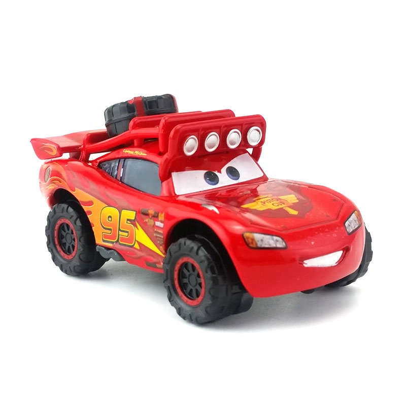 Pixar Cars 2 Red Off-road High Foot Lightning McQueen 1:55 Diecast ...
