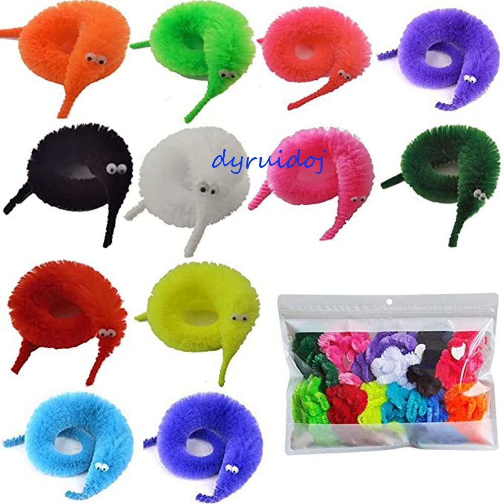 DYRUIDOJ Fuzzy Worm Toys Party Favors Magic Props for Kid Cat ...