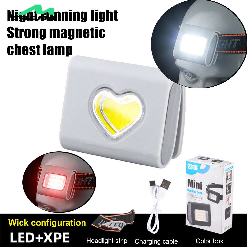 Night Running Warning Light Bicycle Light Led+xpe Rechargable Headlight ...