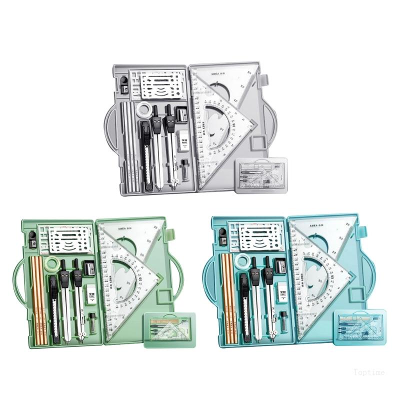 Top Architect Set Professional Geometry Set Compass and Protractor Set ...
