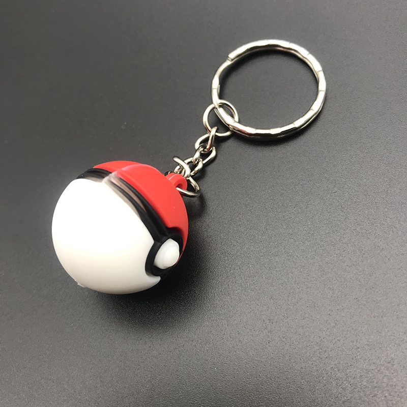 Pokemon Anime Figure Pikachu Keychain Pokemon Ball Pendant Doll Model ...