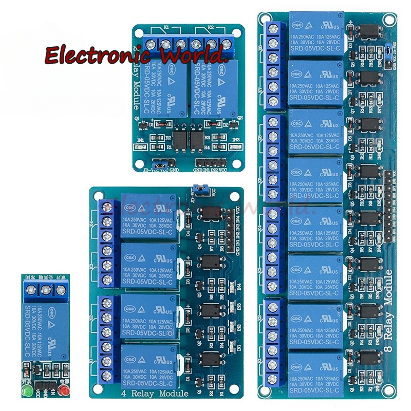5V 1 2 4 8 channel relay module with optocoupler Relay Output 1 2 4 8 ...