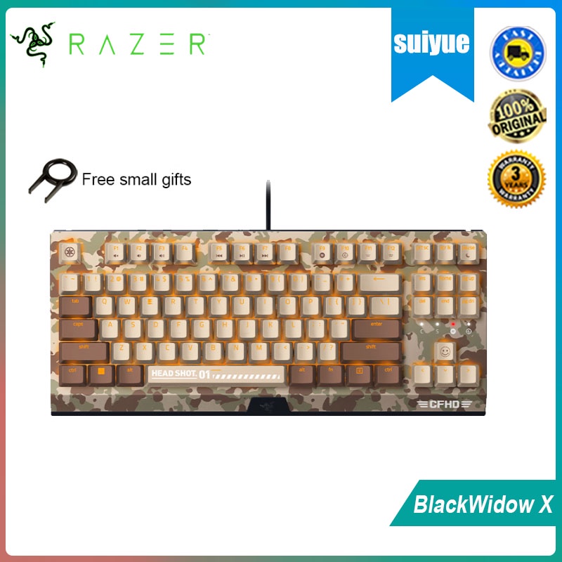 Razer BlackWidow X Tenkeyless CFHD Limited Edition 87 Keys Wired Mechanical Gaming Keyboard ...