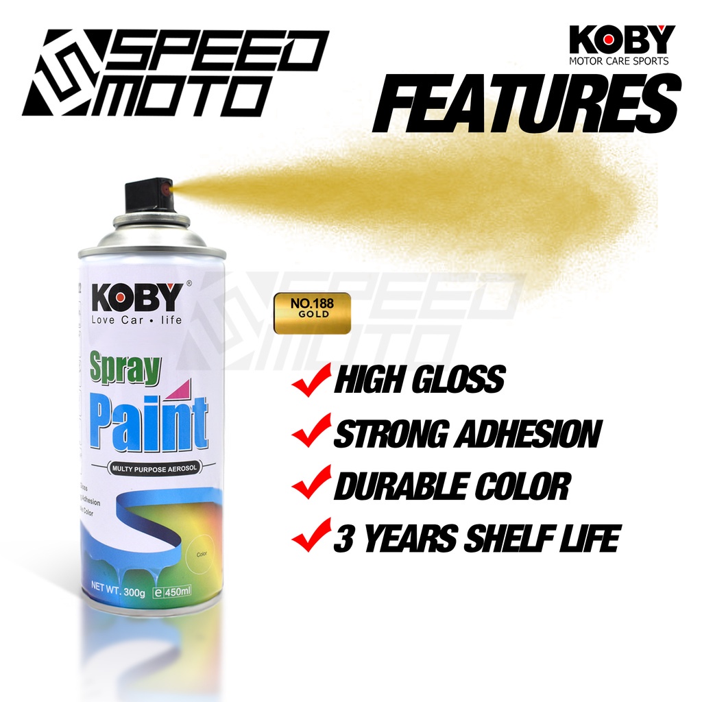 ORIGINAL KOBY SPRAY PAINT 450ML FOR METAL & ACRYLIC | Shopee Philippines
