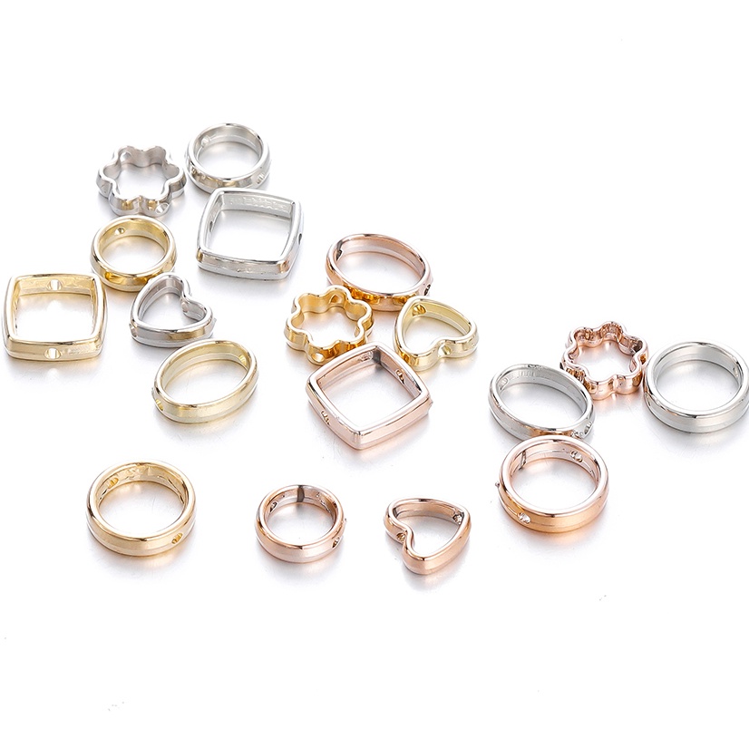 St.kunkka 50pcs Acrylic Bead Frame CCB Material Bead Ring Bead Pendant ...