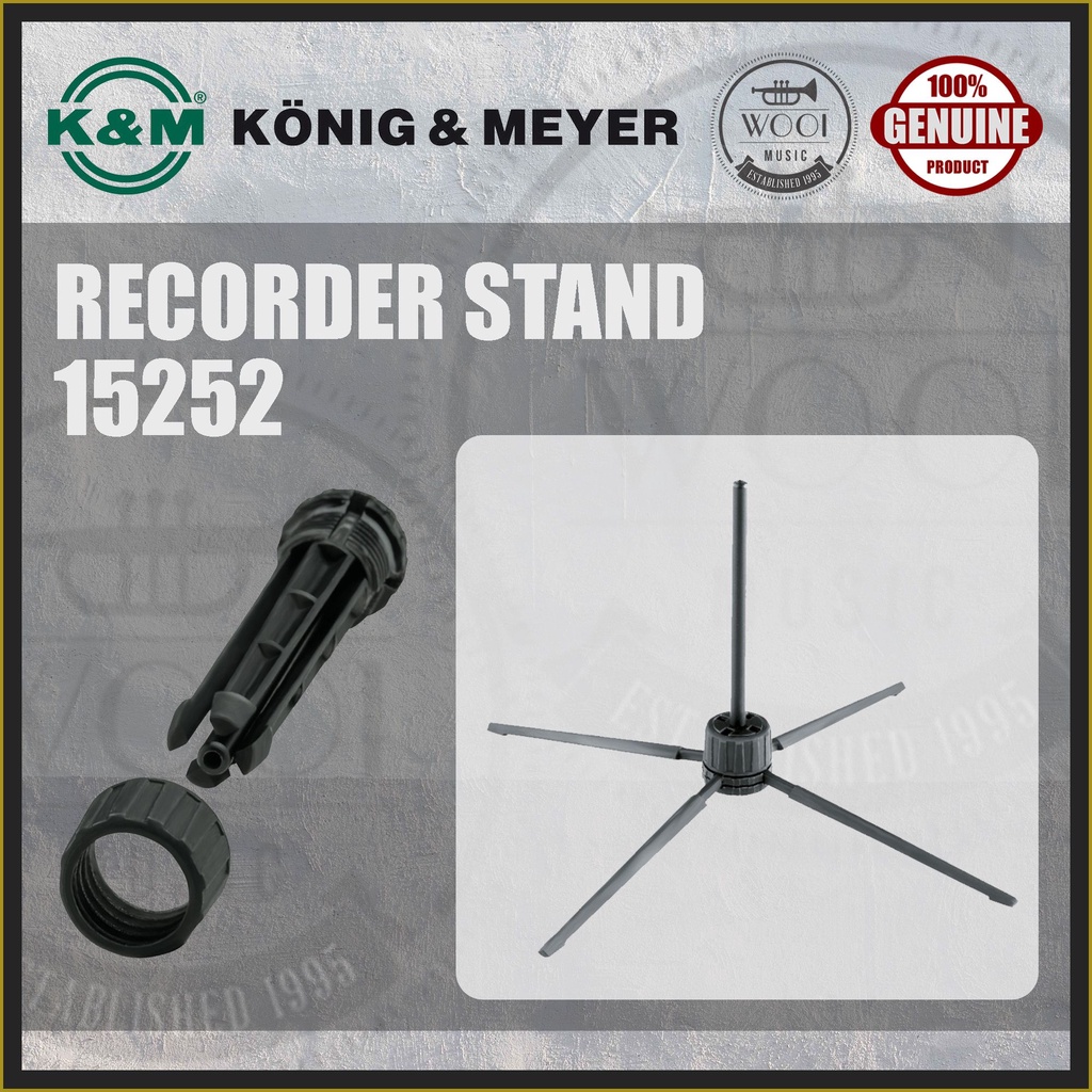 K&M 15252 Recorder Stand - Black (For Alto / Tenor Recorder) | Shopee ...