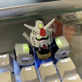 Gundam key cap mechanical keyboard attacks Gundam three-way key cap ...