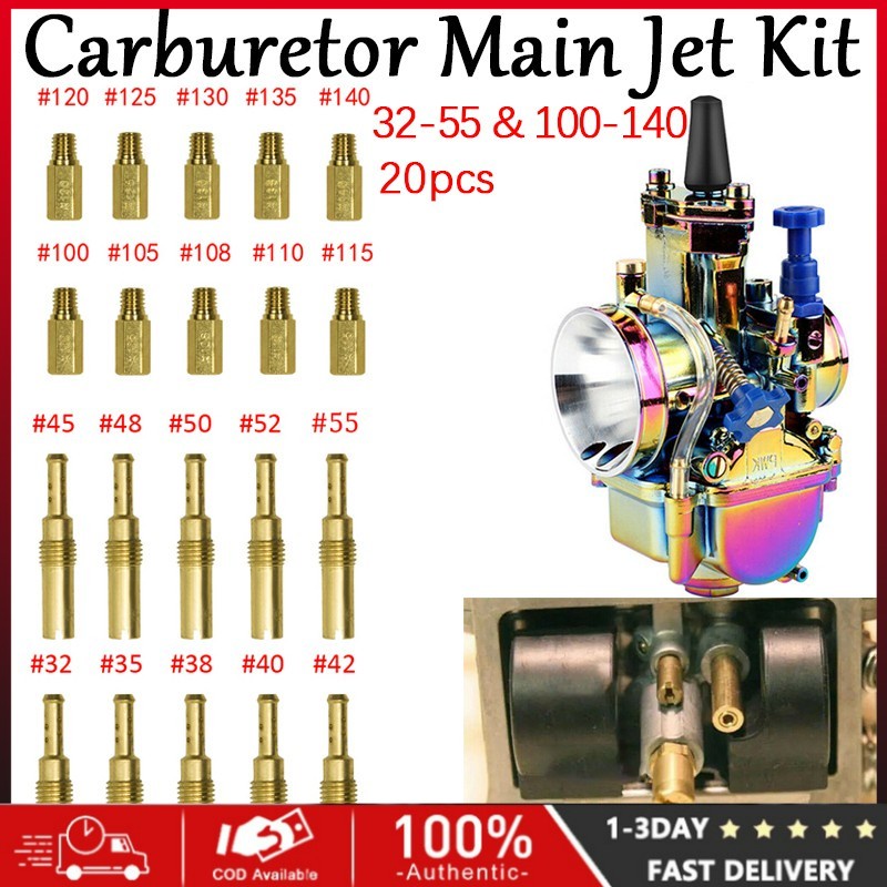 Carburetor Main Jet Kit with Slow/Pilot Jet Set Replacement Fir For NSR ...