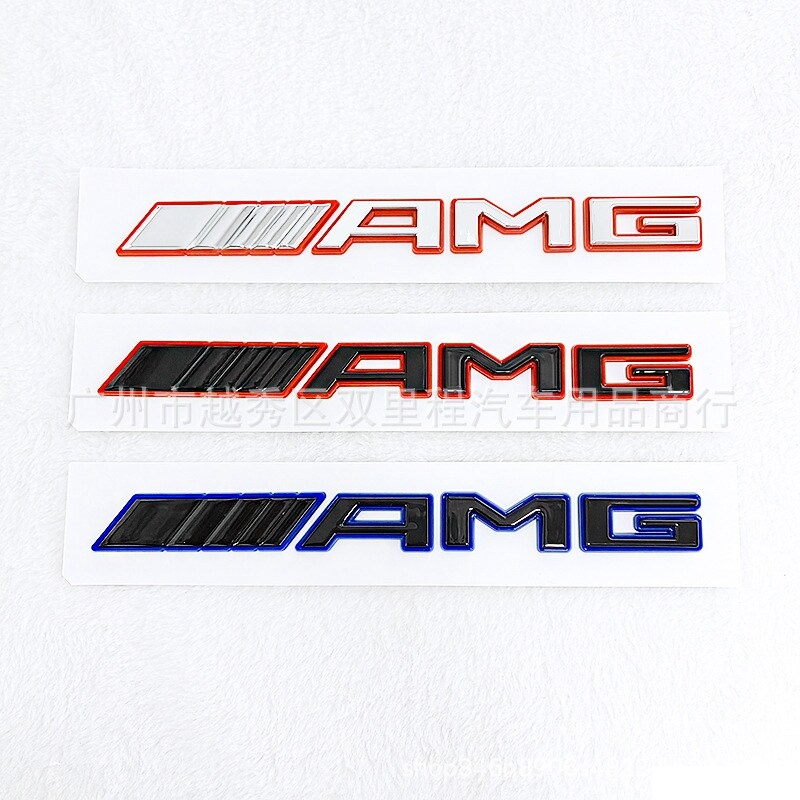New AMG letter emblem Rear trunk logo Back sticker for Mercedes Benz ...