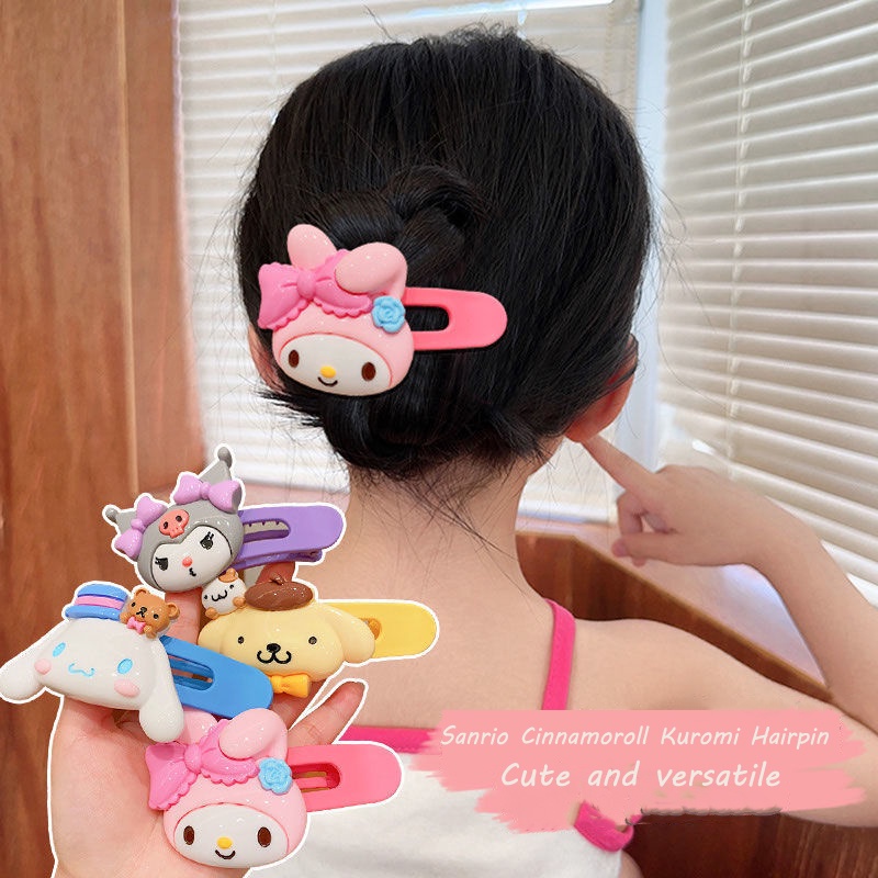 New Kawaii Sanrio Cinnamoroll Kuromi Hairpin Stuff Cartoon Large Size ...