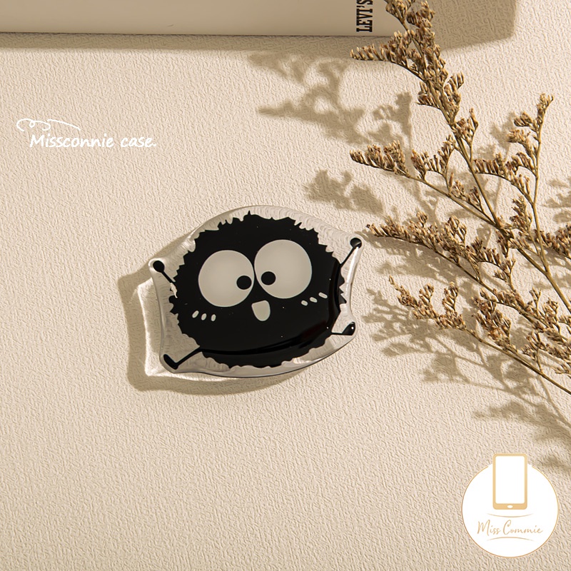 Korea Cartoon Cute Little Coal Ball Bracket Phone Bracket Stand ...