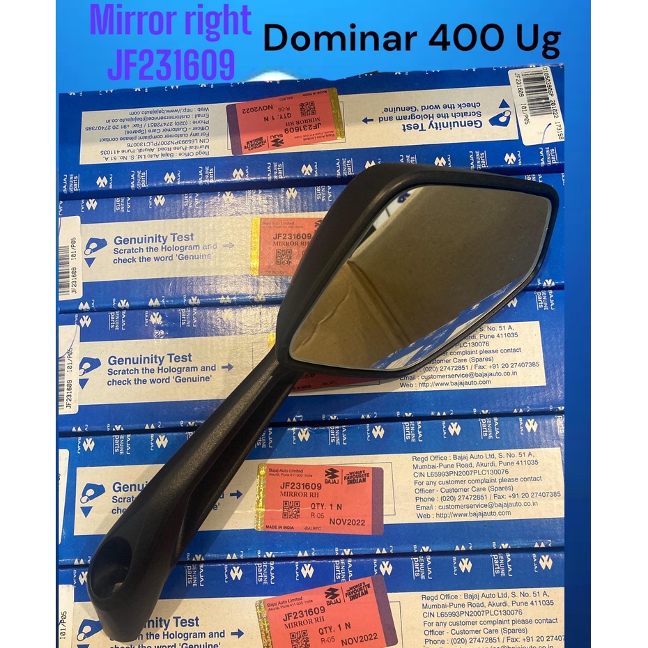 Kawasaki Cycle DOMINAR 400 ug SIDEMIRROR LEFT JF231608 RIGHT JF231609 ...