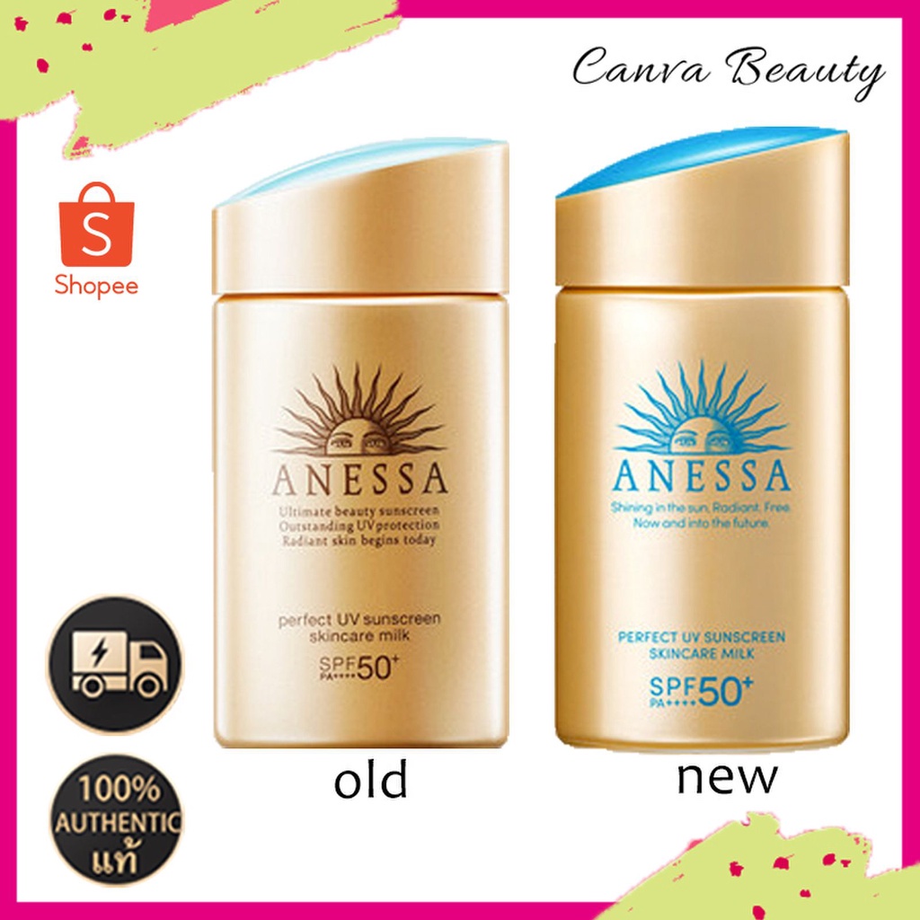 Anessa Perfect UV Sunscreen annessa SPF50 + PA ++++ 60 Ml. | Shopee ...