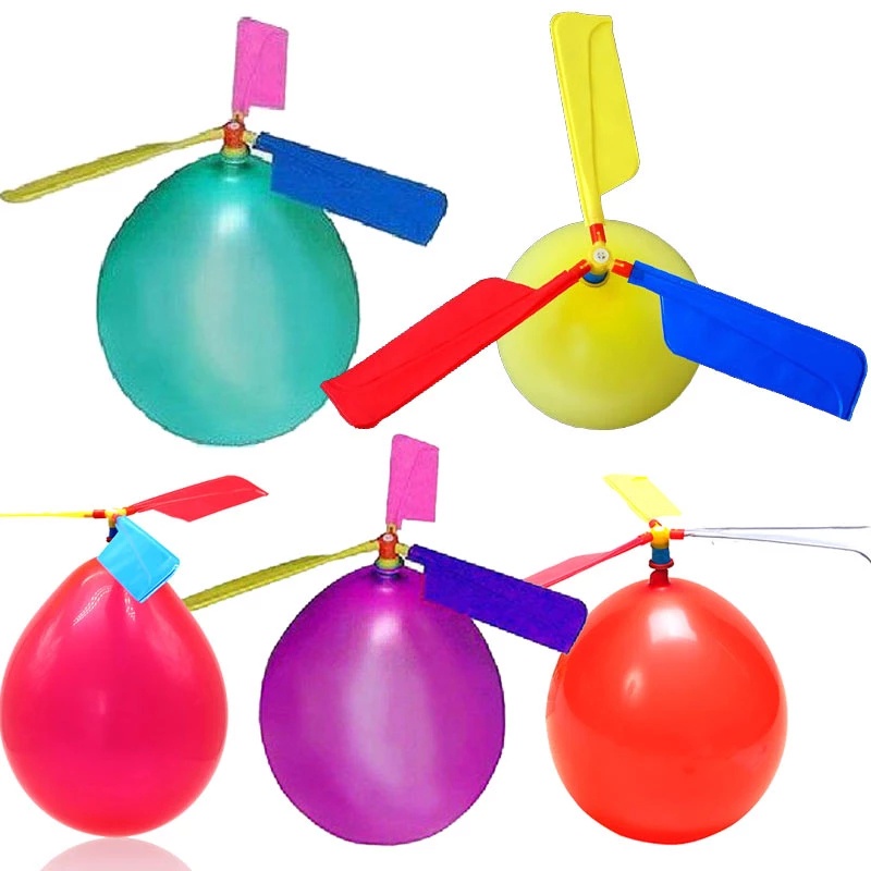 Kids Creative Helicopter Balloon Flying with Whistle/Portable Outdoor ...