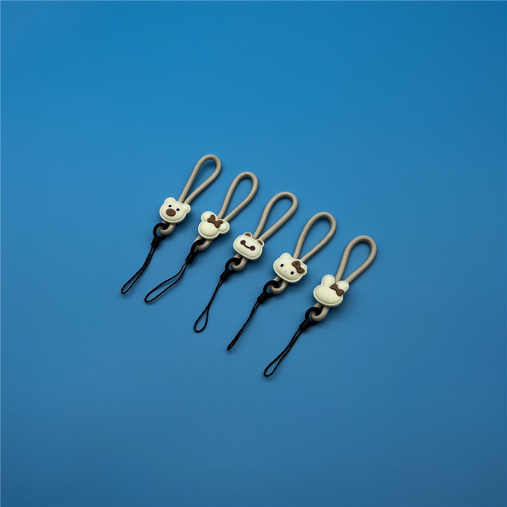 Cute Kitty Bear mobile phone lanyard hanging work permit lanyard ...