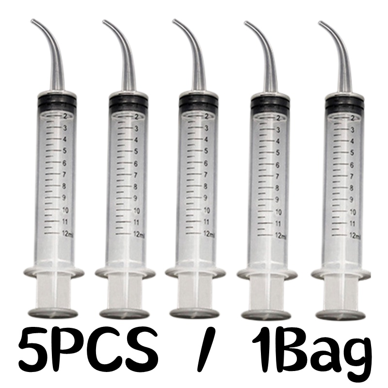 10PCS Dental Disposable Syringe/Plastic Graduated Irrigation Syringe ...