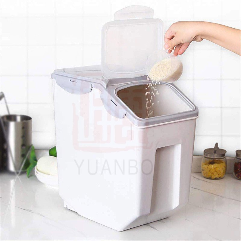 Yuanbo Rice Dispenser 25kg Kitchen Organizer Rice Storage Container ...