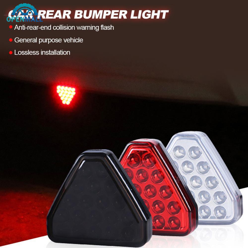 OPENMALL Universal F1 Style Car Brake Signal Lamp Triangle Sporty LED ...
