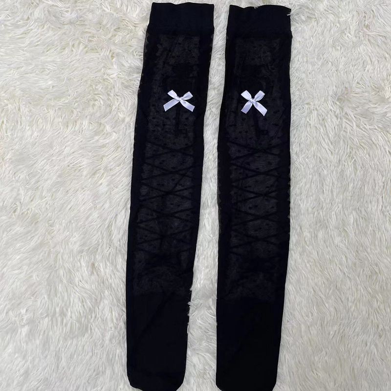 Japanese JK Princess Lolita Long Socks Soft Girl White Thigh High Socks ...