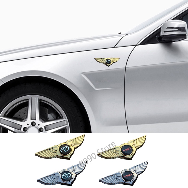 Metal Angle Wings Car Grille Emblem Badge Auto Front Center Sticker ...