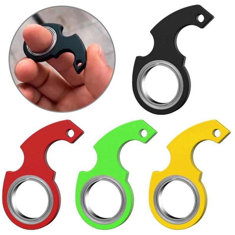 New Trendy Fashion Kids Adults Fidget Spinner Toy Keychain Creative ...