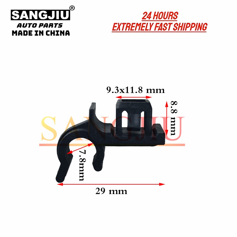 5Pcs Car Hood Bonnet Prop Rod Support Clamp Holder Panel Fender Bumper ...