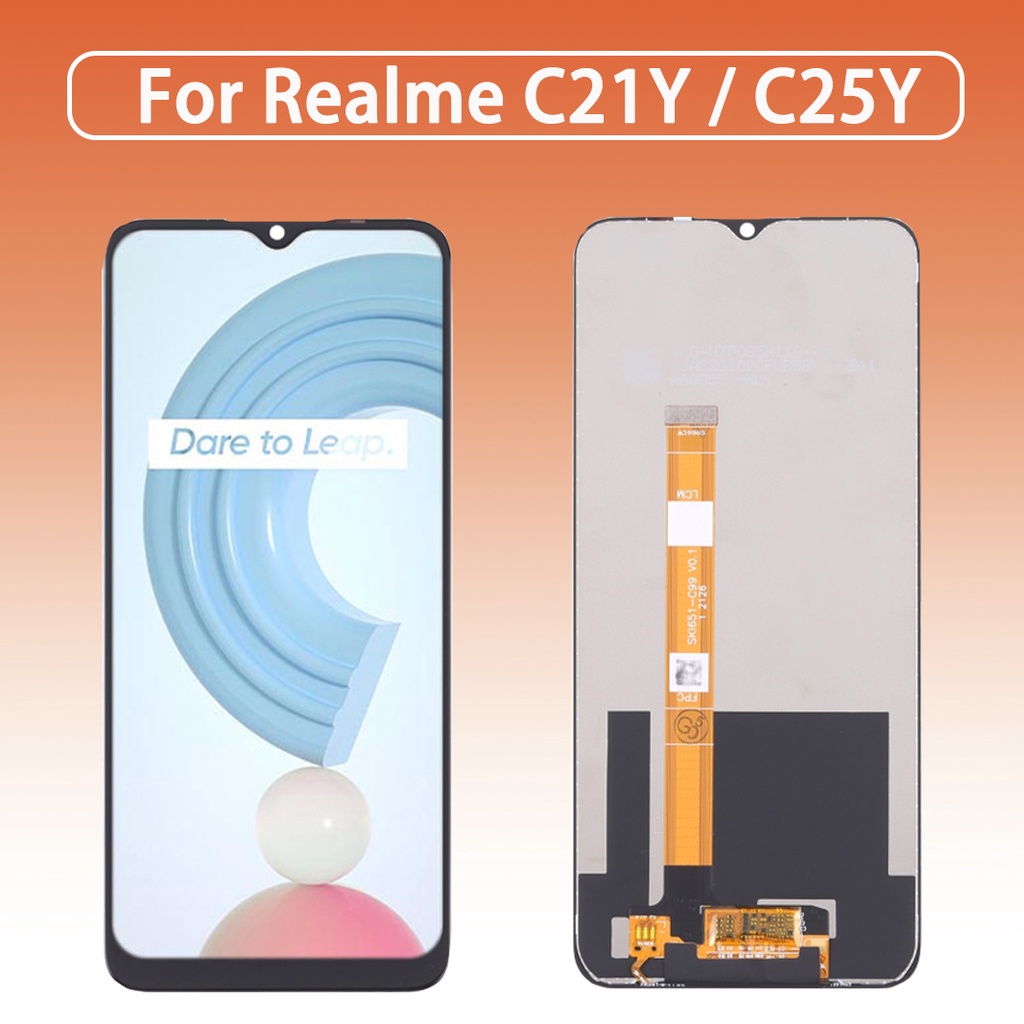 For OPPO Realme C21Y LCD Realme C25Y High Quality LCD Screen and Digitizer Full Assembly ...