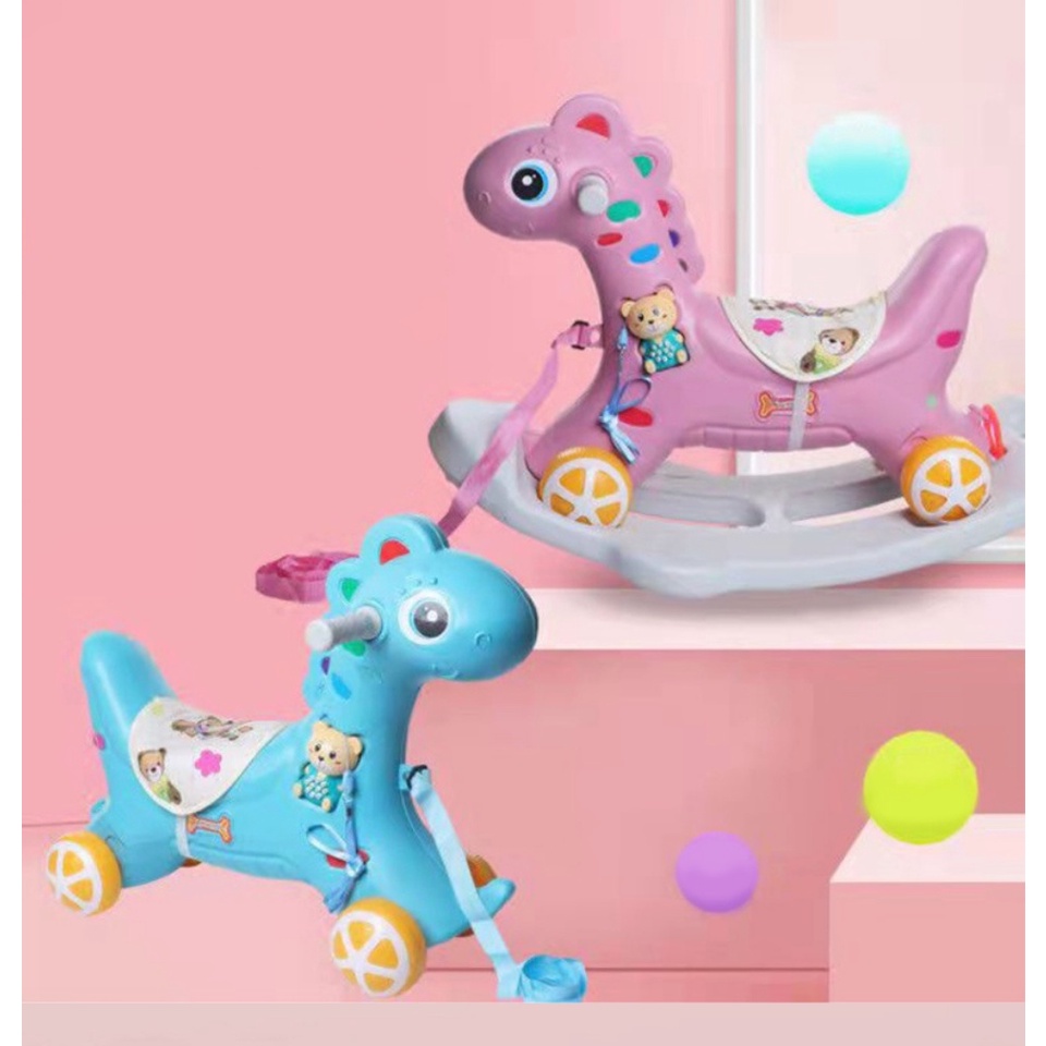 Bailey Baby Rocking Horse Toys Trojan Toys Kids 2in1 Rocking Horse ...