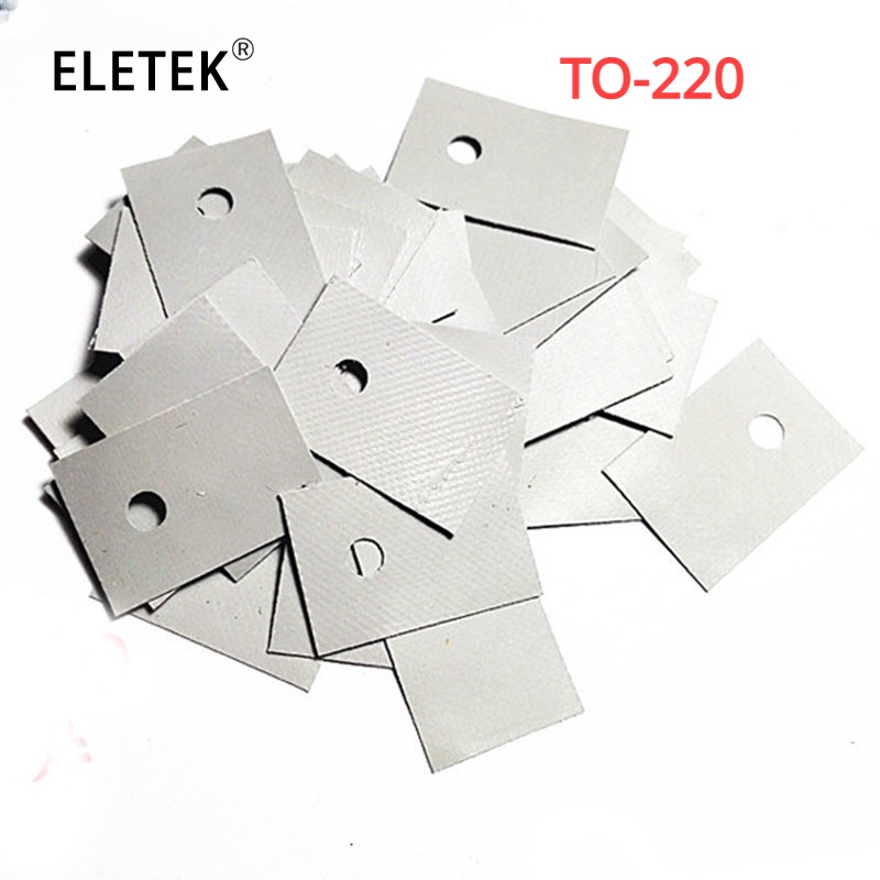 Transistor TO-220 TO-3P Silicone Sheet Insulation Pads Silicone ...