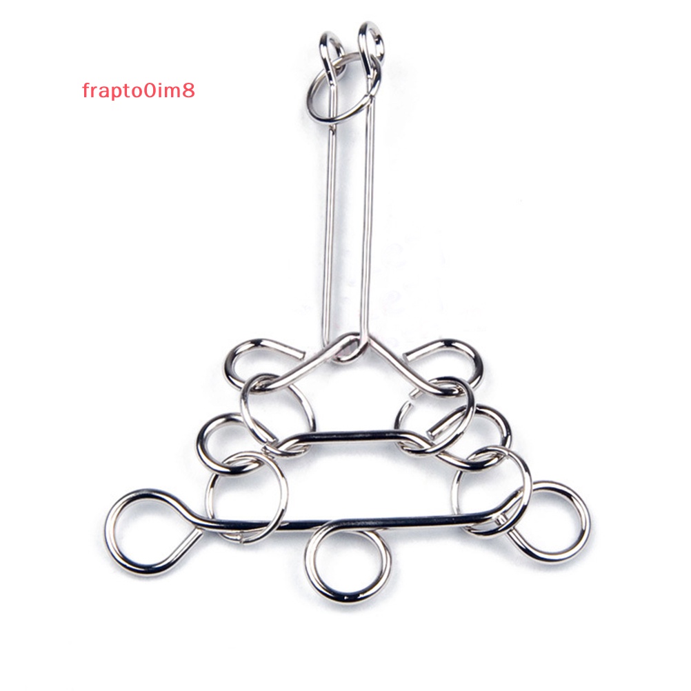 {Frapto0im8} Upgraded Brain Puzzle Metal Ring Tricky New Toy ...
