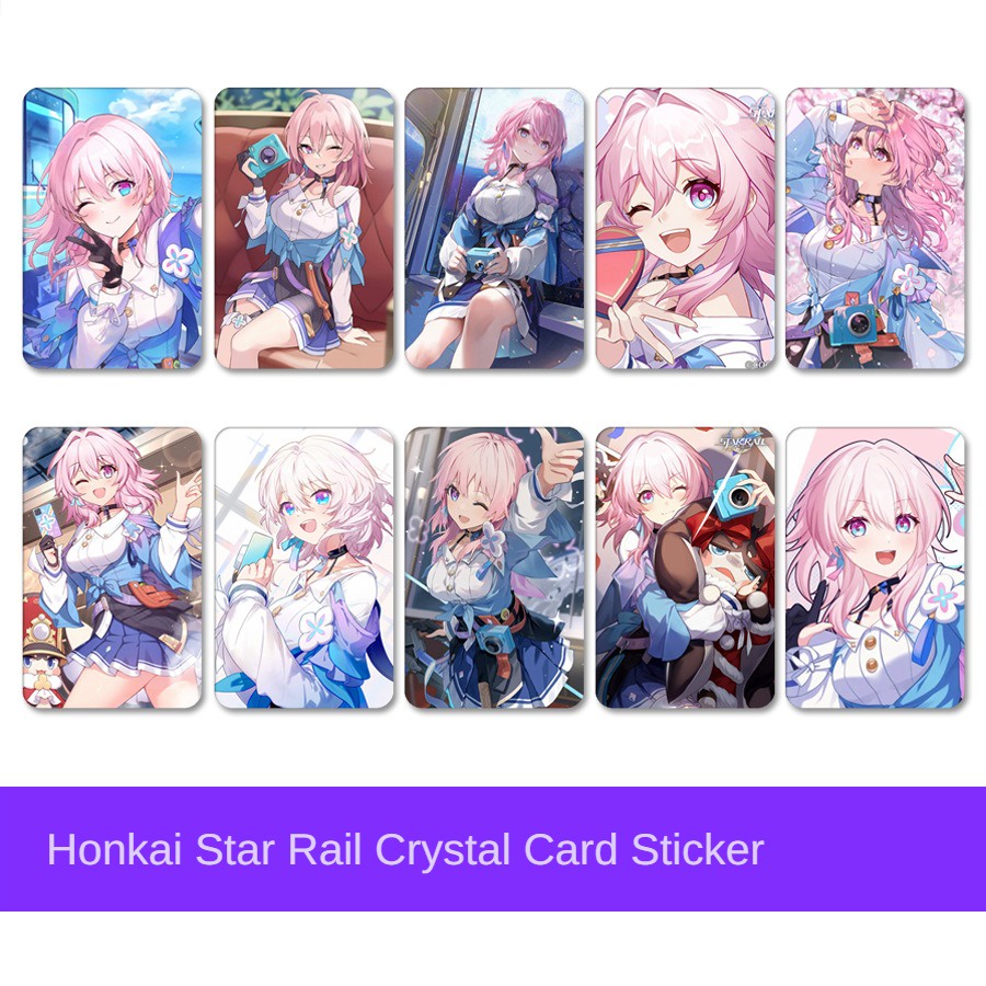 Honkai Star Rail Card Stickers Game Fan Anime Peripheral March 7Th ...