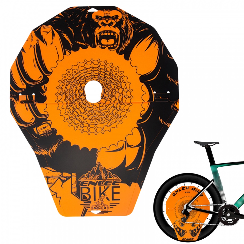 Orange Polypropylene Mountain Bike Wheel Cover Protect Your Bike's Disc ...
