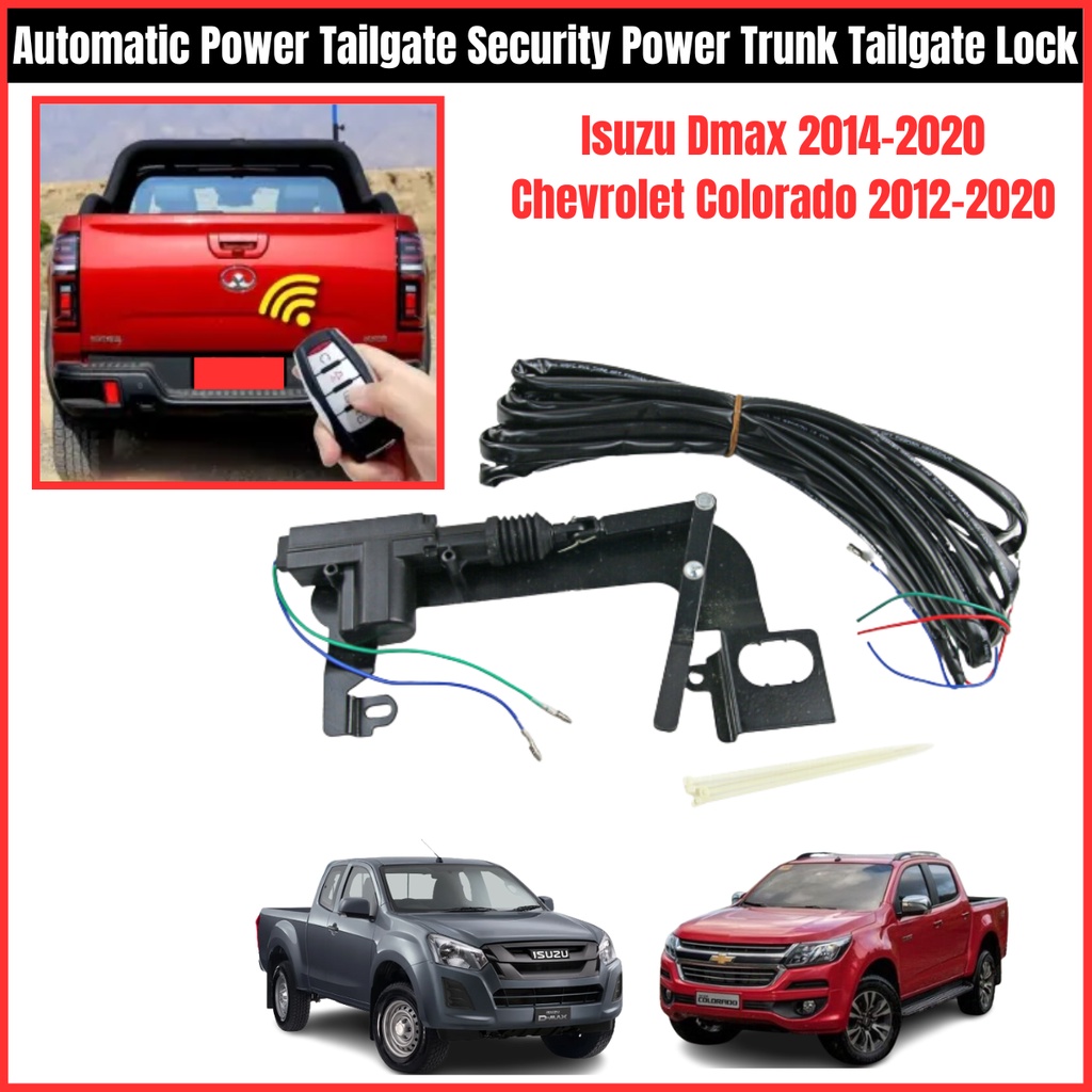 Isuzu D-Max Dmax 2012 up and Colorado Automatic Power Tailgate Security ...