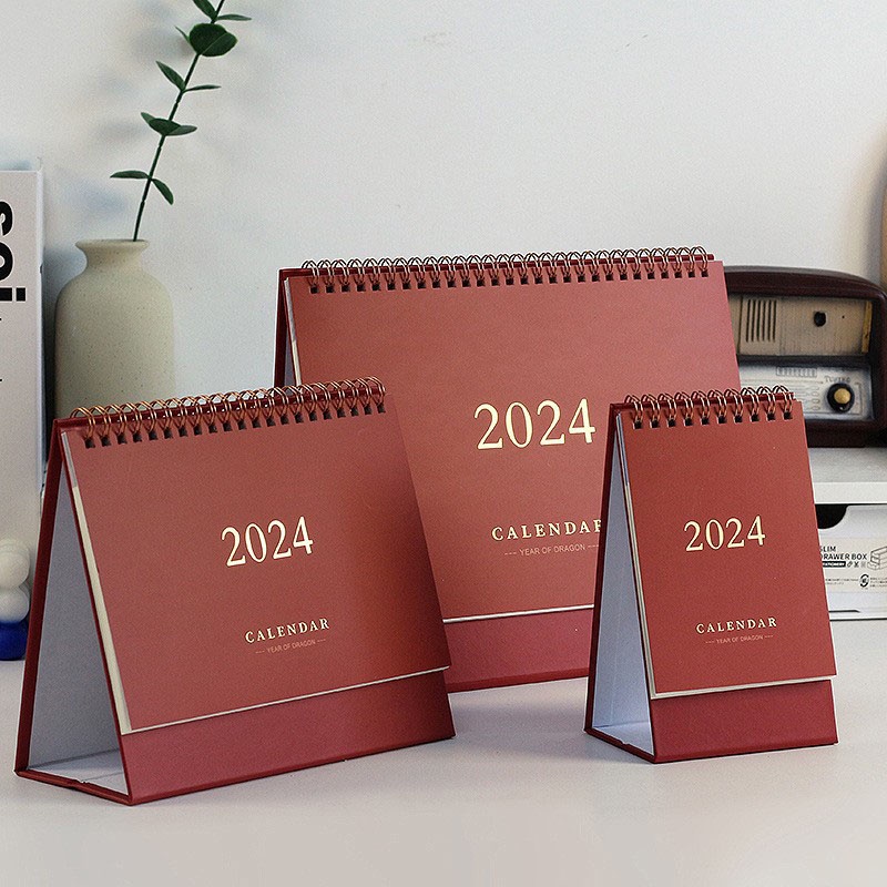 2024 Desktop Calendar Portable Schedule Table Planner Daily Weekly Date ...
