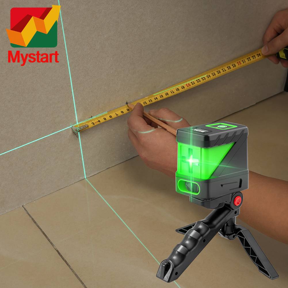 2 Lines Portable Leveler Self-Leveling Laser Level Meter for Optical ...