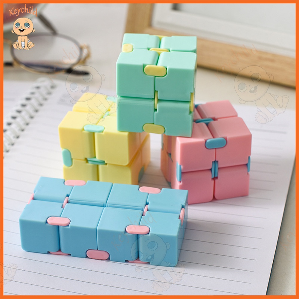 【COD】infinity cube fidget toy macaron toys mini rubix cube | Shopee ...