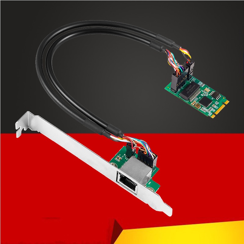 2.5G M2 to RJ45 Network Card 1 Port 2500Mbps M.2 b key M key to PCIe 2 ...