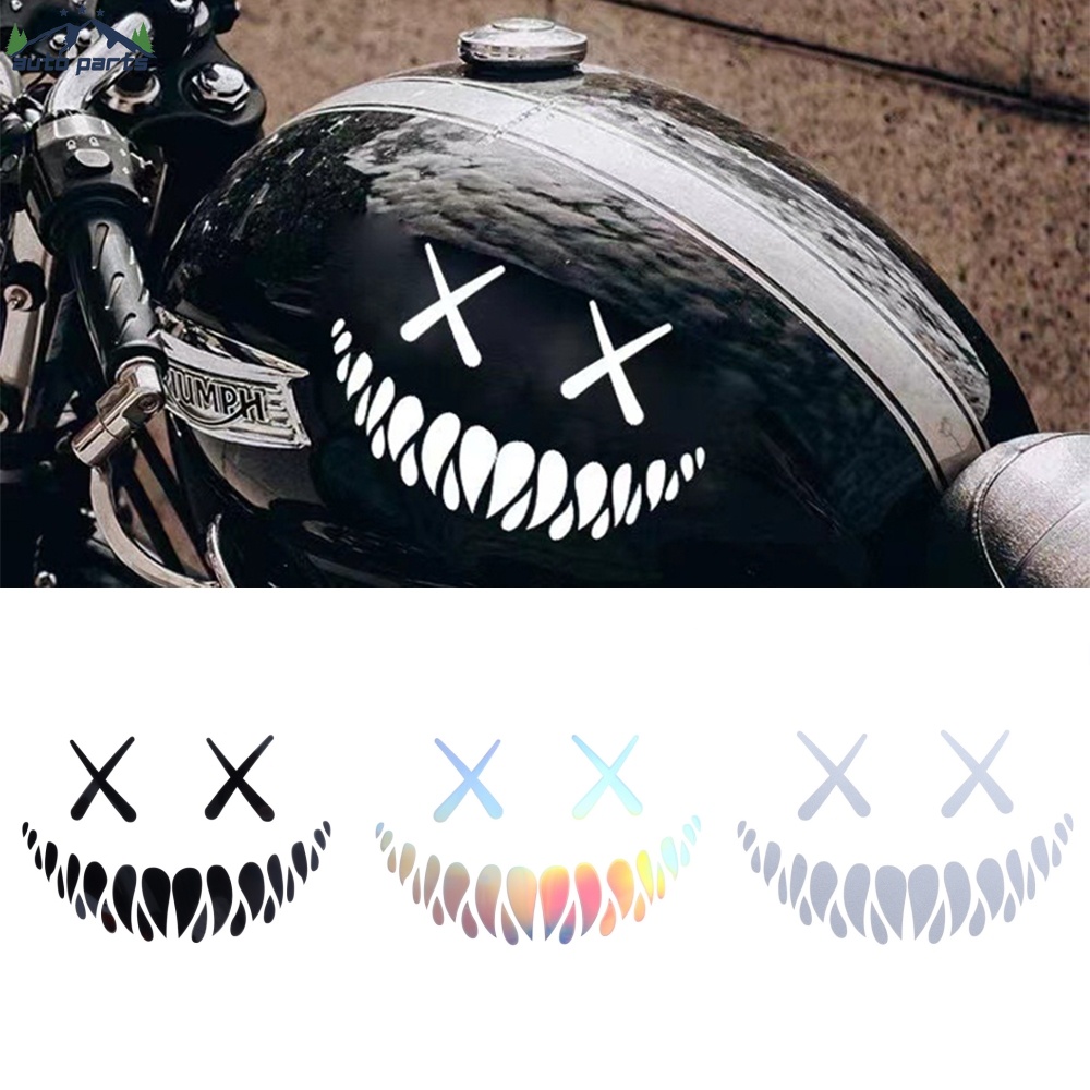 Delicate Car Window Decals / Devil Smile Face Reflective Car Stickers ...