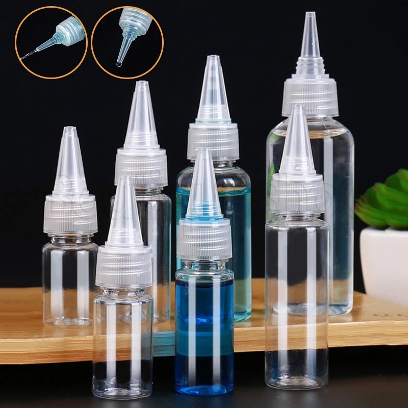 [ Featured ] 5-120ML Squeeze Dropper Bottles Transparent Pointed Mouth ...